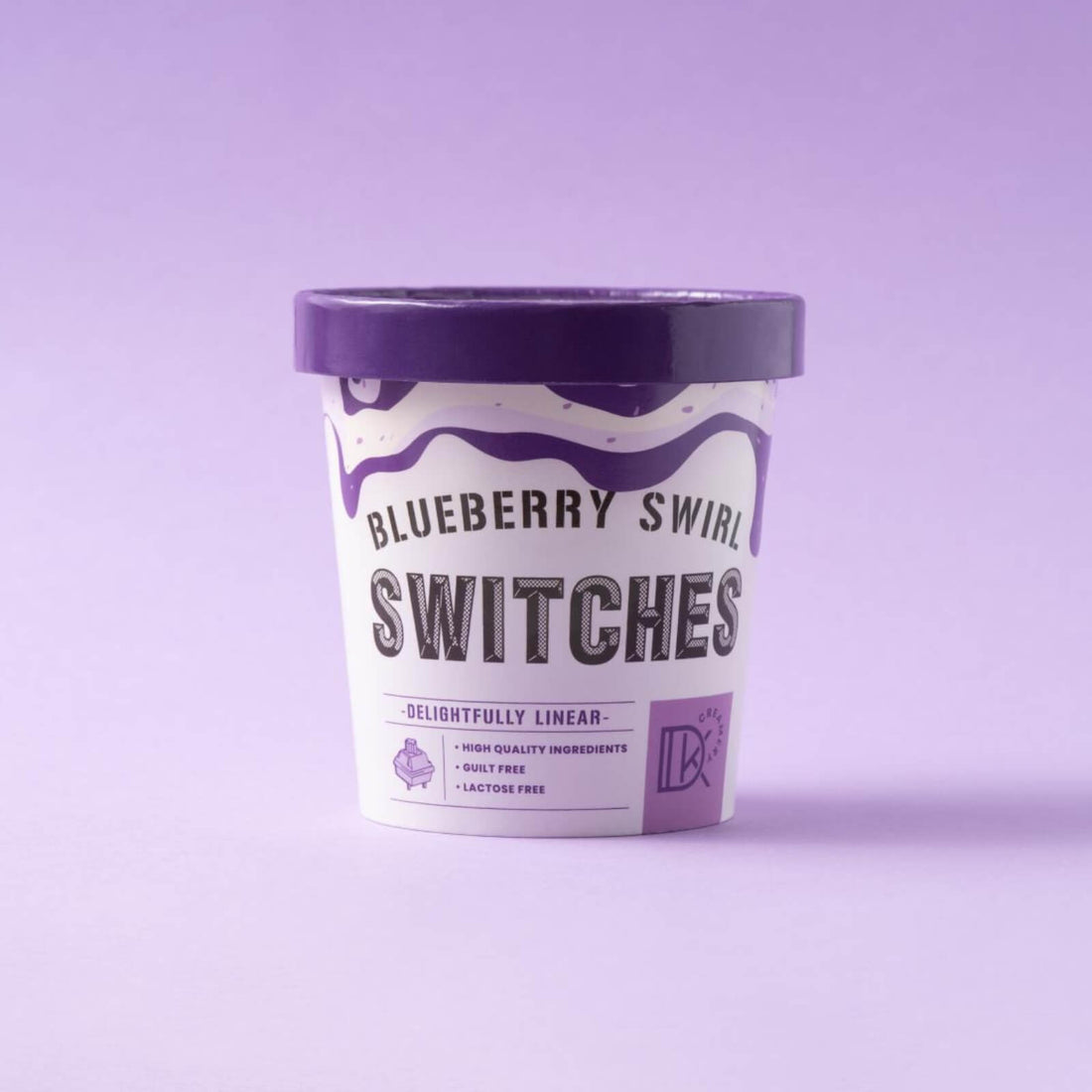 DK Creamery - Blueberry Swirl Switches - SerpentKeys
