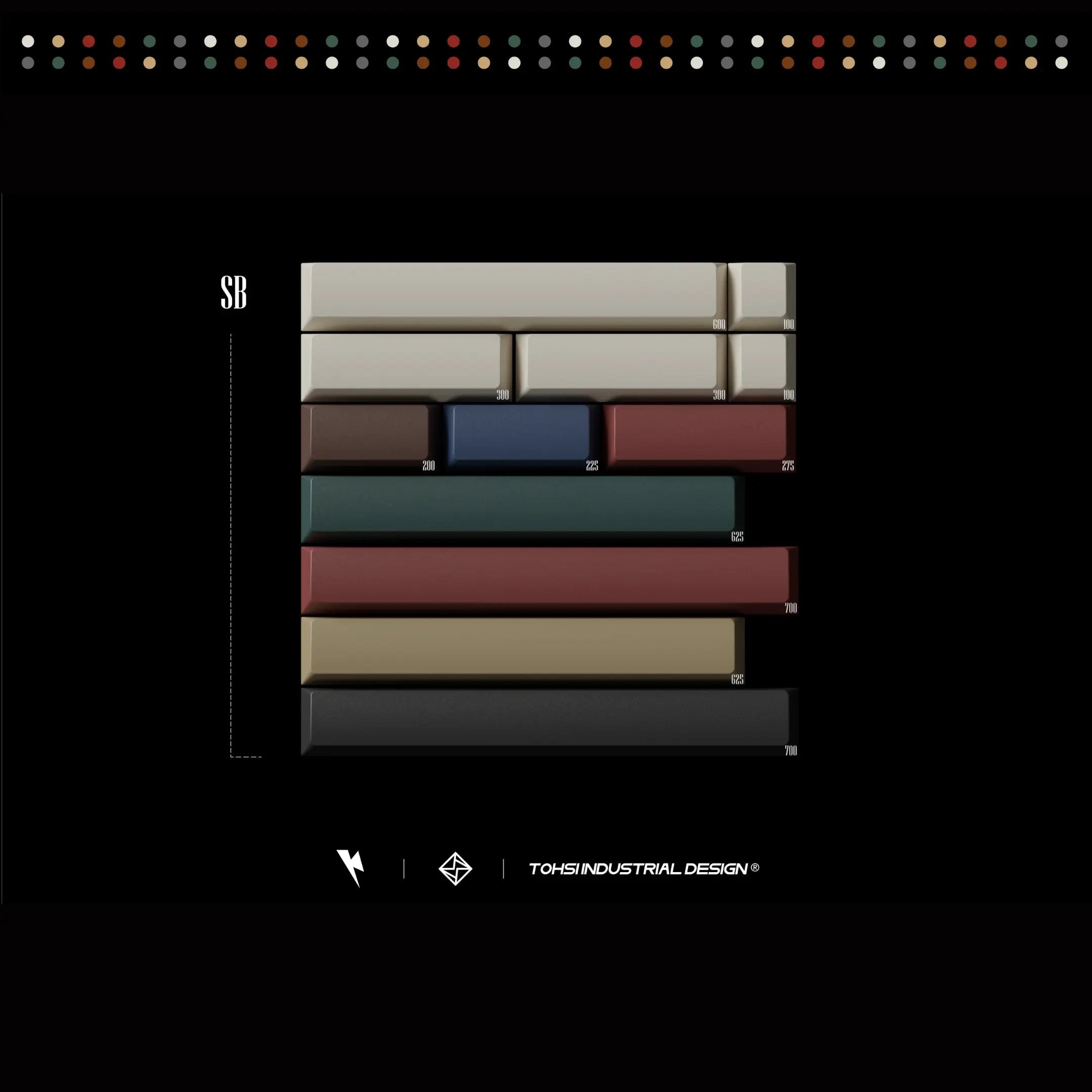 KeyKobo Retro Mixed Lights R2 Keycap Set - SerpentKeys