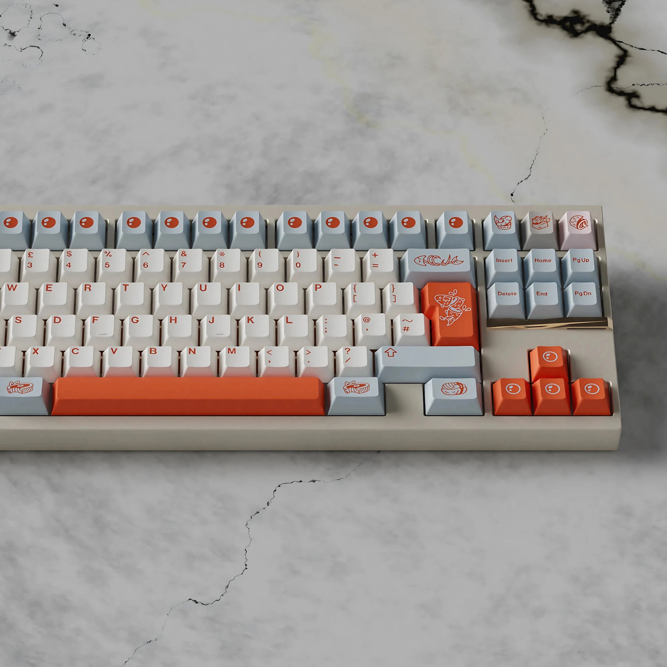 GoMaster Salmon Reborn R2 Keycap Set - SerpentKeys